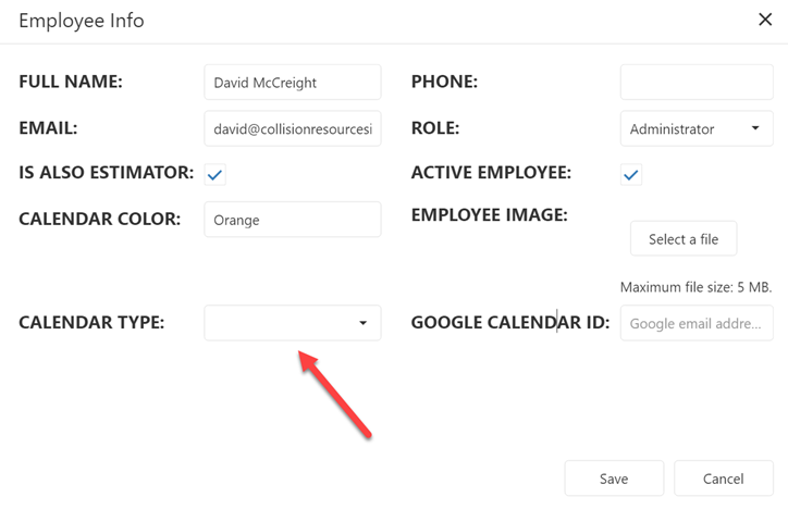 Setting up linked calendars
